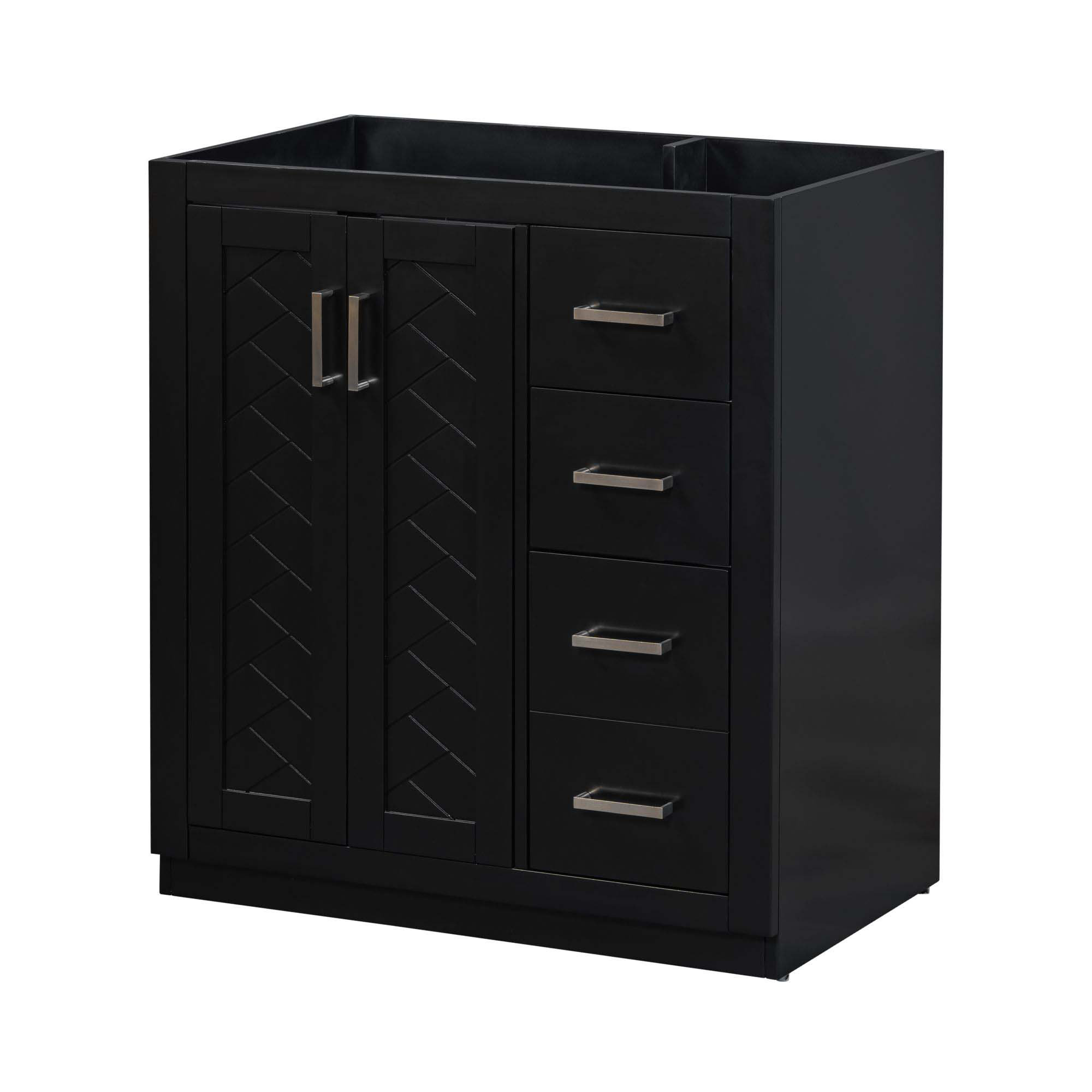 Greenhome Trade Bathroom Storage Vanity Base With 3 Drawers & Soft ...