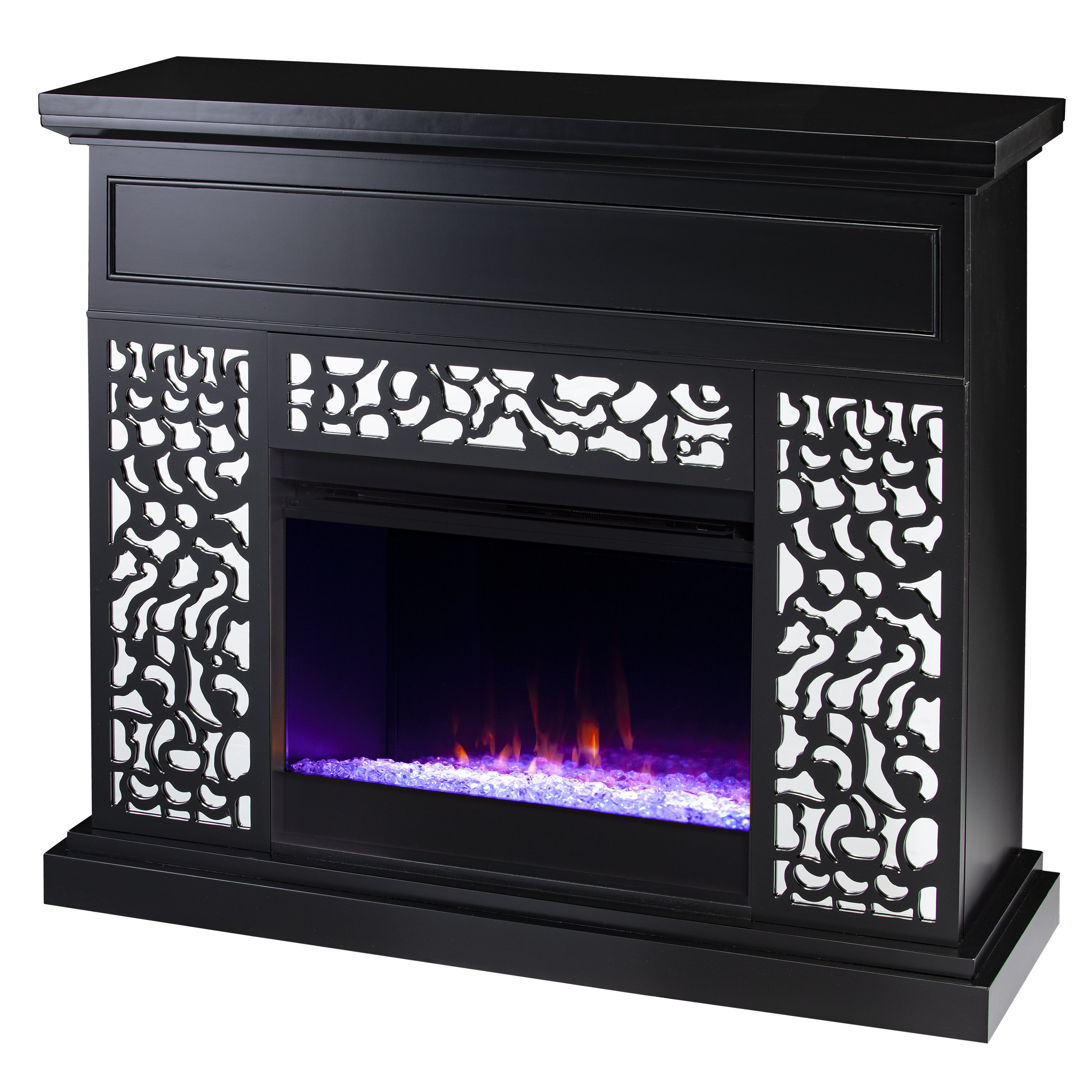 Darby Home Co Marsallo Color Changing Fireplace Black | Wayfair