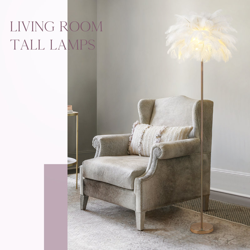 Willa Arlo Interiors Lismore 63'' Brass LED Novelty Floor Lamp with ...