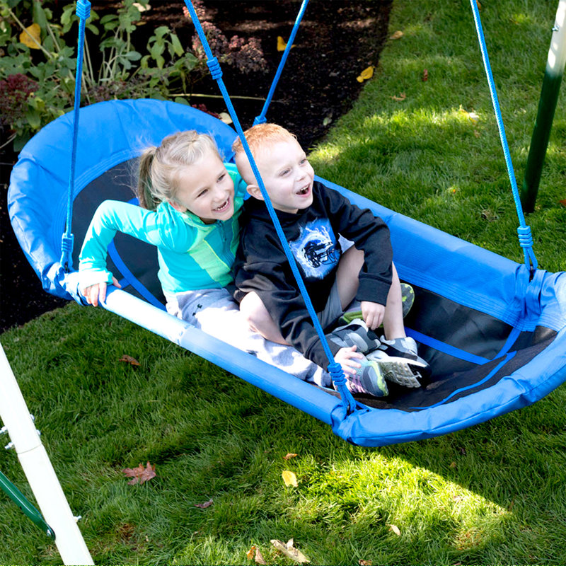 Goba Sports gobaplay Round Tree Swing, 39" Platform Saucer (Swingset ...