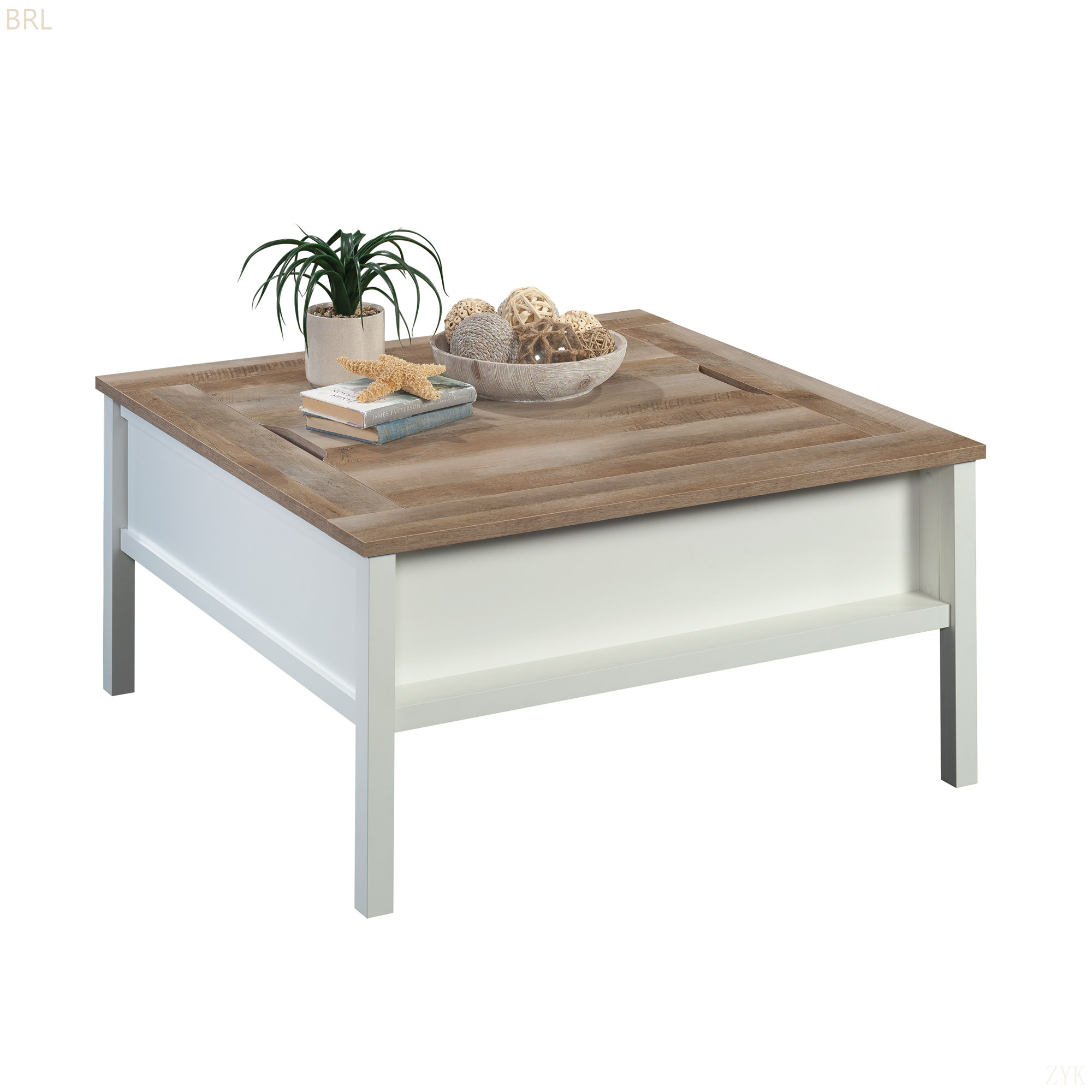 Latitude Run® Gaming/Coffee Table, White Finish | Wayfair