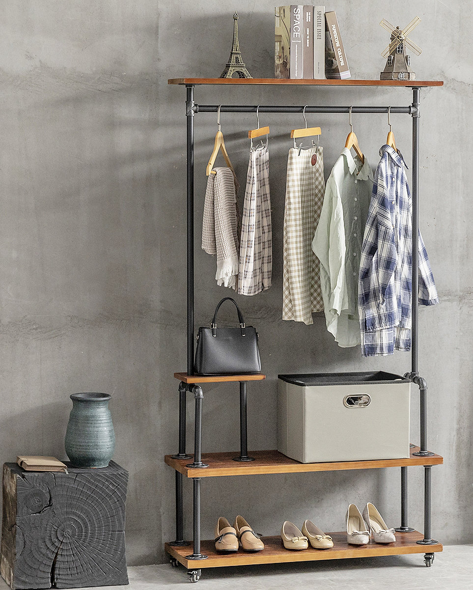 Williston Forge Arifa Iron Hall Tree with Shoe Storage | Wayfair