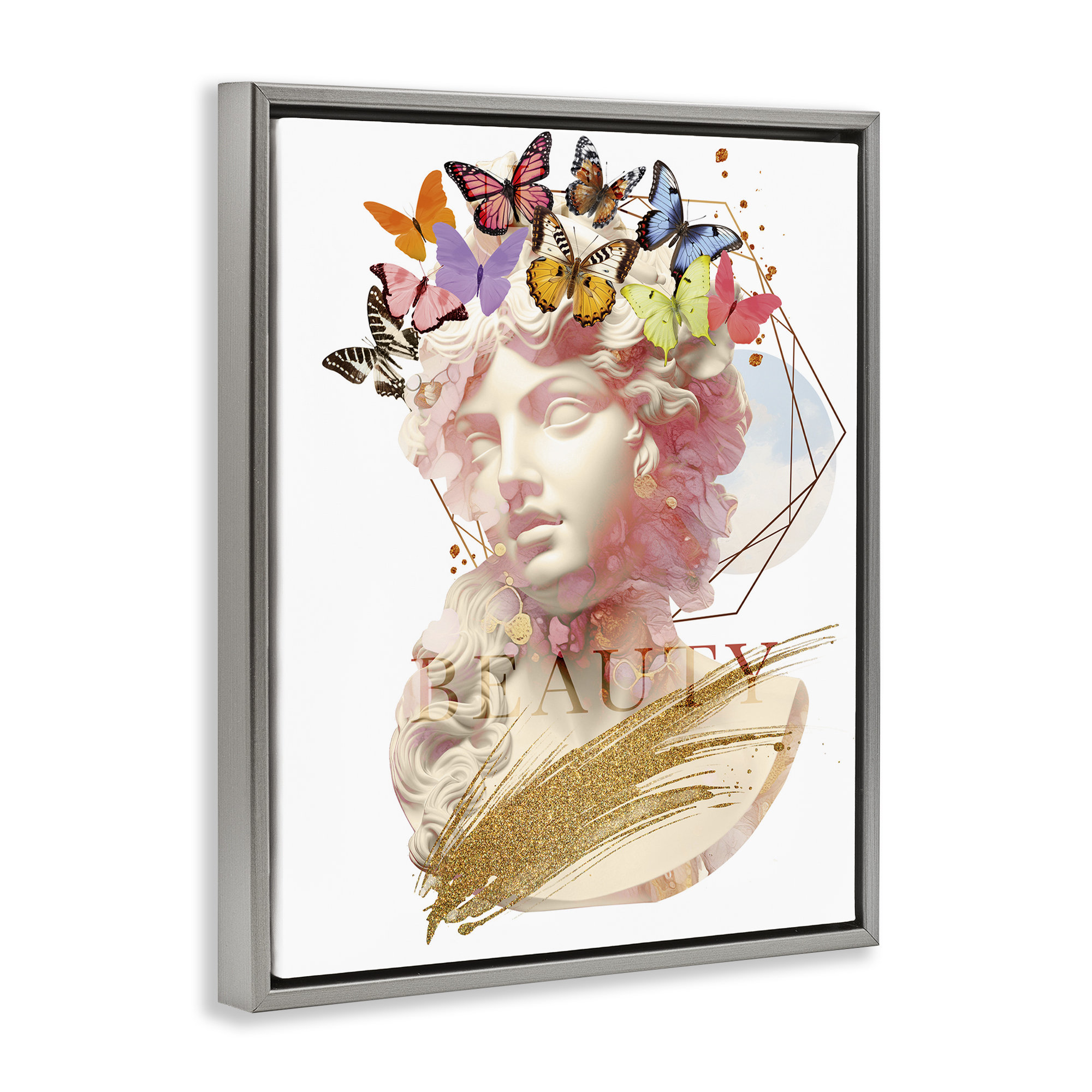 Latitude Run® Beauty Statue Portrait Floating Frame, design by Susan ...