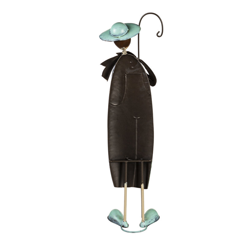 Arlmont & Co. Moravka Farmer with Lantern Statue | Wayfair