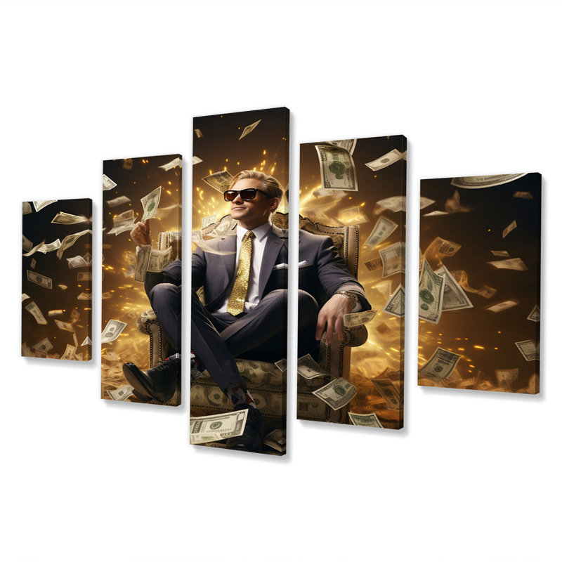 Mercer41 Billionaire Business Man Abundance Of Money - Wall Decor - 5 ...
