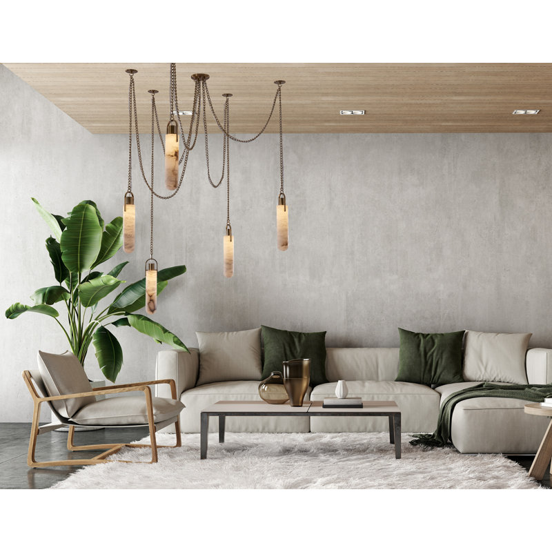 Kalco Flint 5 Light LED Multi-Drop Pendant | Wayfair