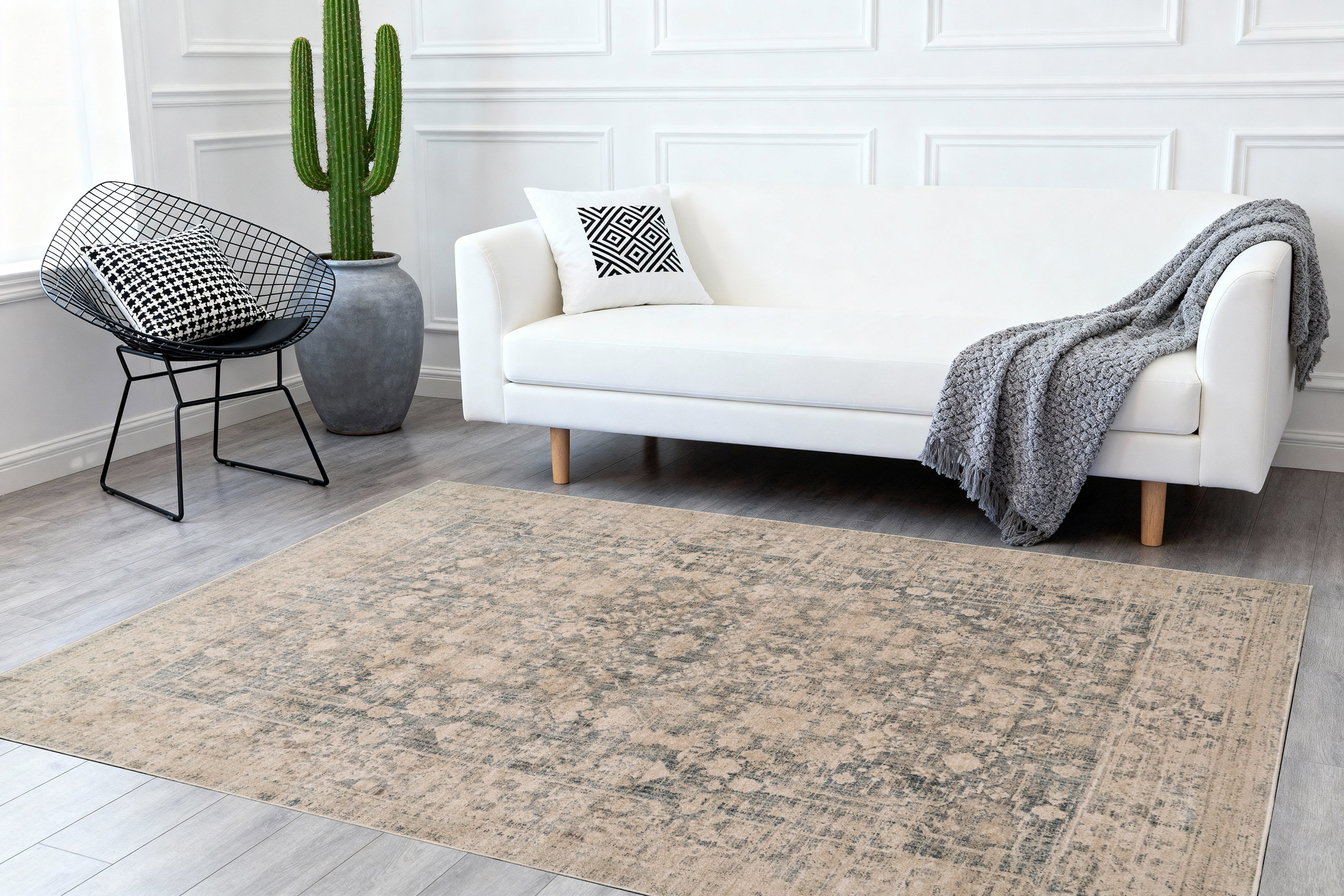 Dynamic Rugs BLOOMFIELD 9X12.10 19603-910 GREY/CREAM - Wayfair Canada