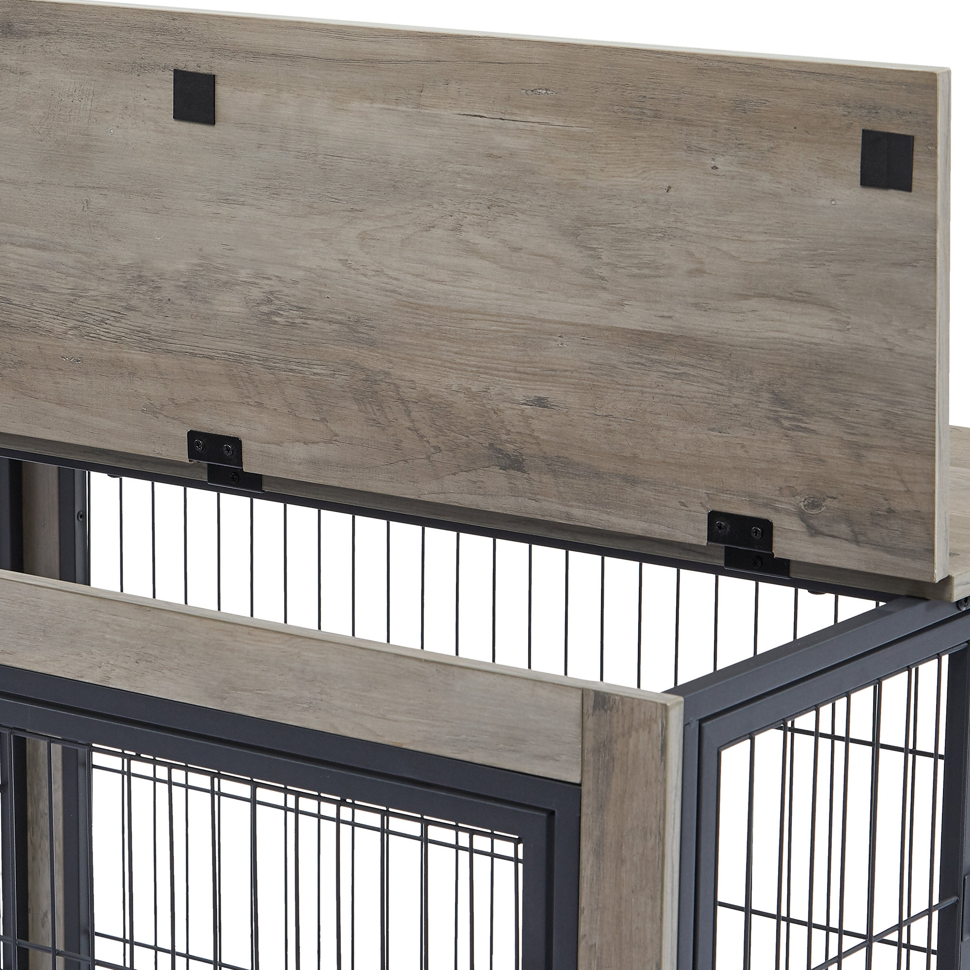 Knlnny Ware Multi functional design dog cage with two shelves pad and ...