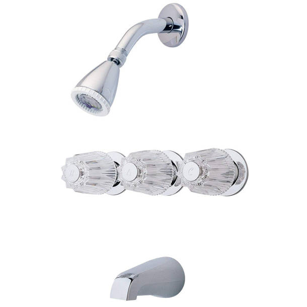 Pfister Handle Tub and Shower Dual Function Ceramic Disk Faucet with ...