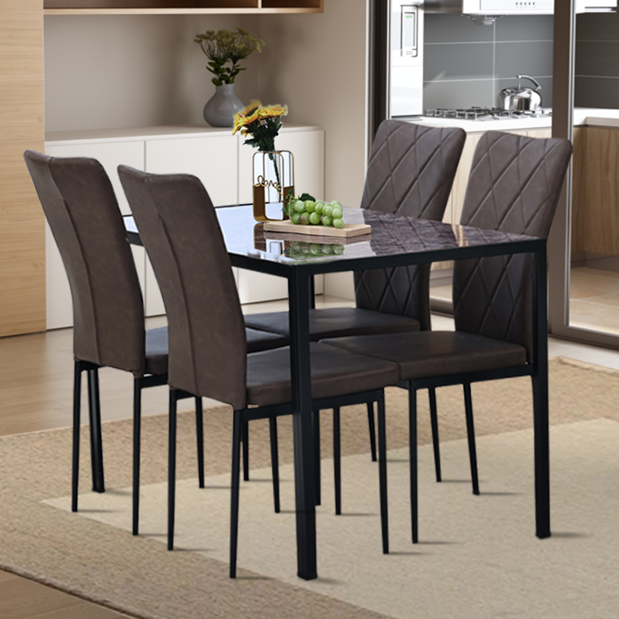 Sinda Funiture Bazhou 5 - Piece Dining Set | Wayfair