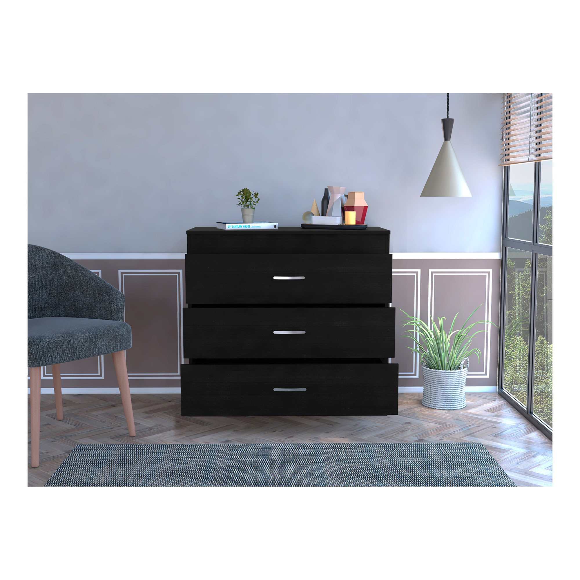 Latitude Run® Cambridge Three Drawers Dresser | Wayfair