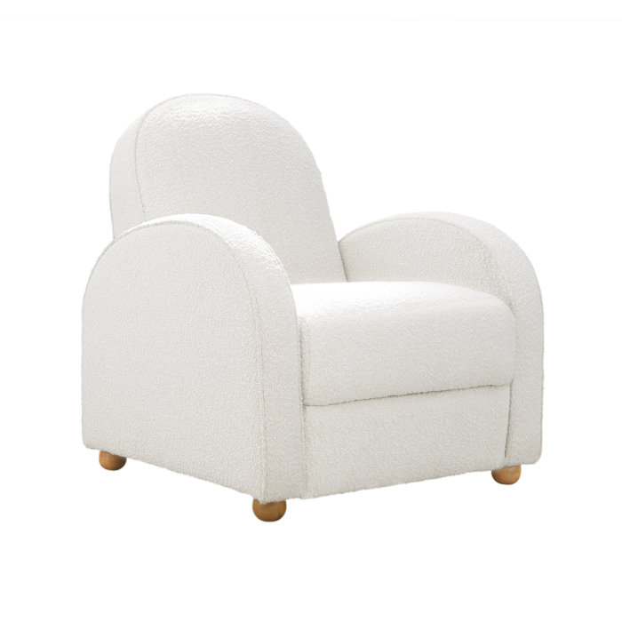 Second Story Home Uma Upholstered Boucle Petite Recliner | Wayfair