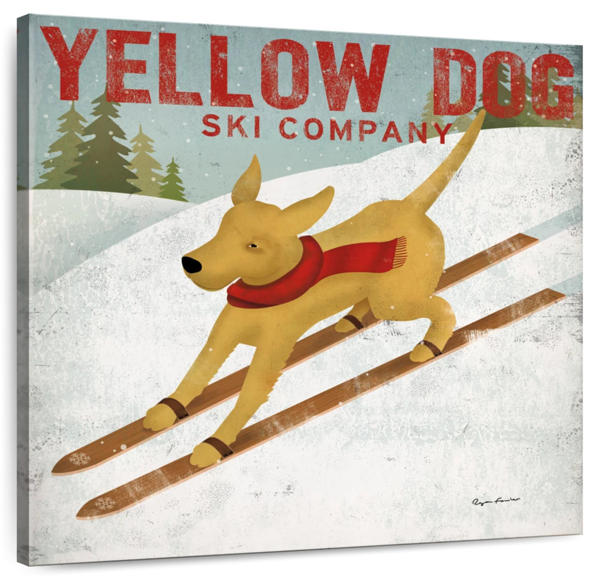 Ebern Designs Brampt Yellow Dog Ski Co | Wayfair