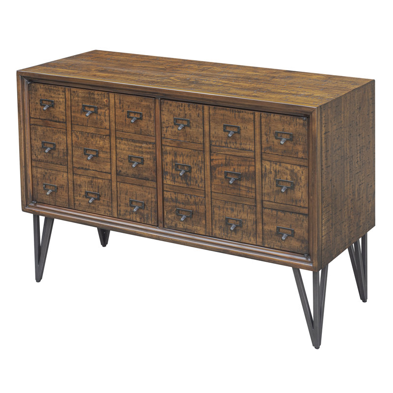 Millwood Pines Boone Chotelal Two Door Catalog Cabinet | Wayfair