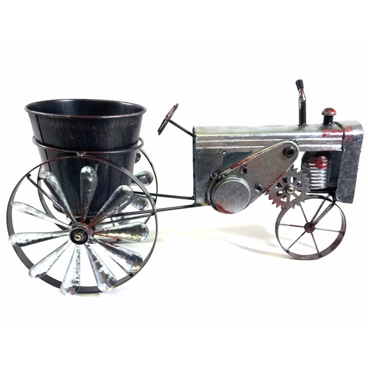 Brambly Cottage Campion Tractor Statue Planter & Reviews | Wayfair.co.uk