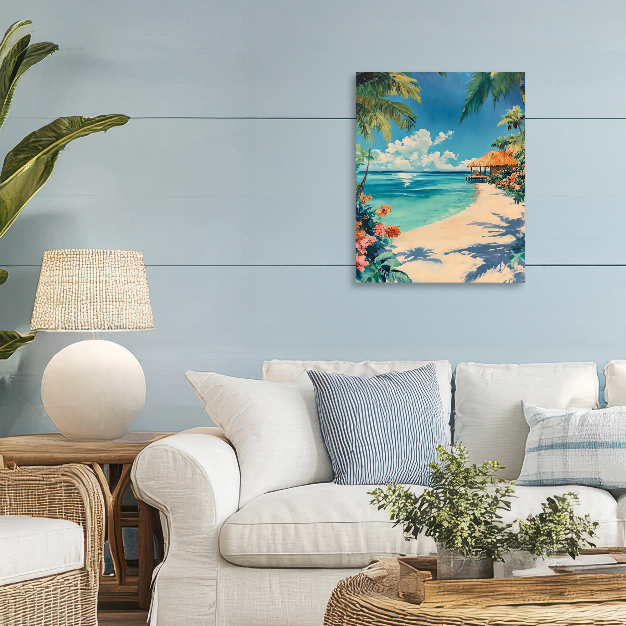 Bay Isle Home™ Tropical Oceanside Cabana Canvas, design by Franklyn ...