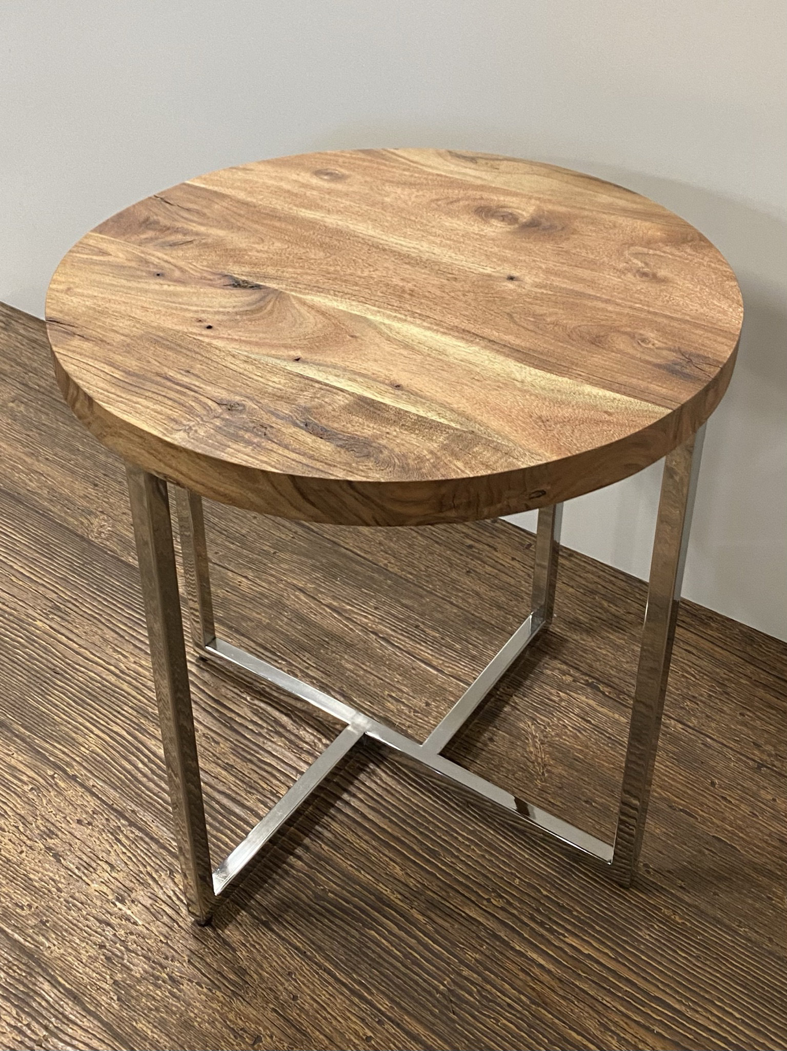 Loon Peak® Stroude Cross Legs End Table | Wayfair
