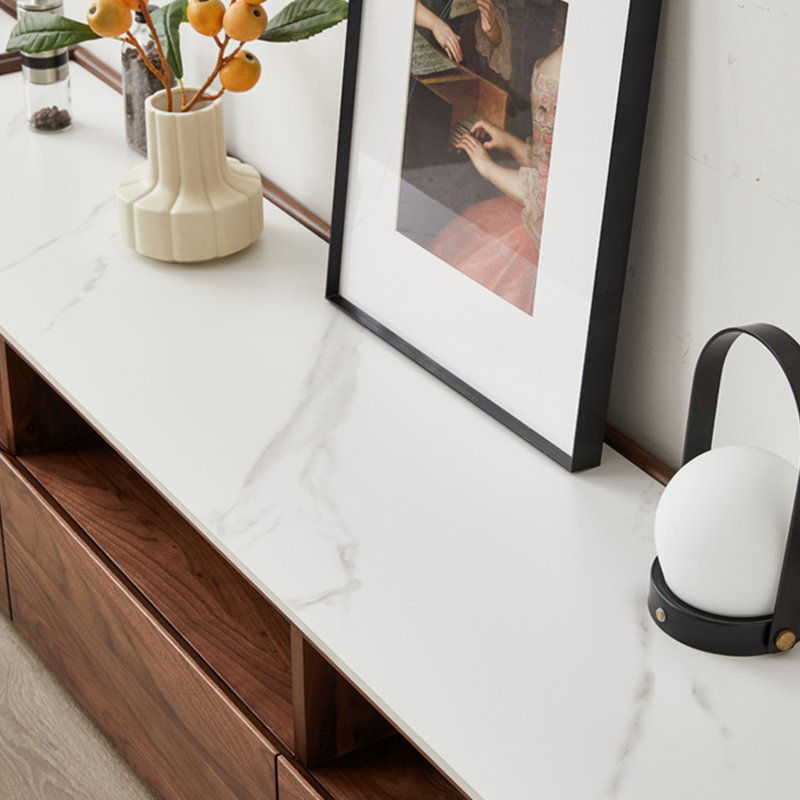 Finaewg American style sintered stone countertop TV stand | Wayfair