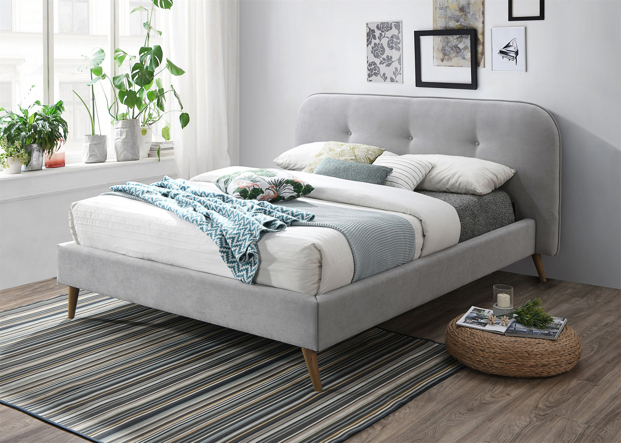 George Oliver Itzep Upholstered Platform Bed | Wayfair