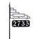 Address America Excalibur Double-Sided Reflective Yard Address Sign- 48 ...