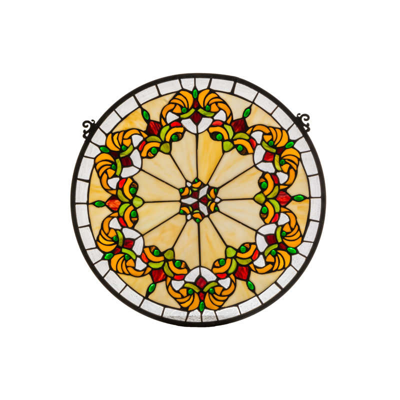 Meyda Lighting Middleton Medallion Stained Glass Window | Wayfair