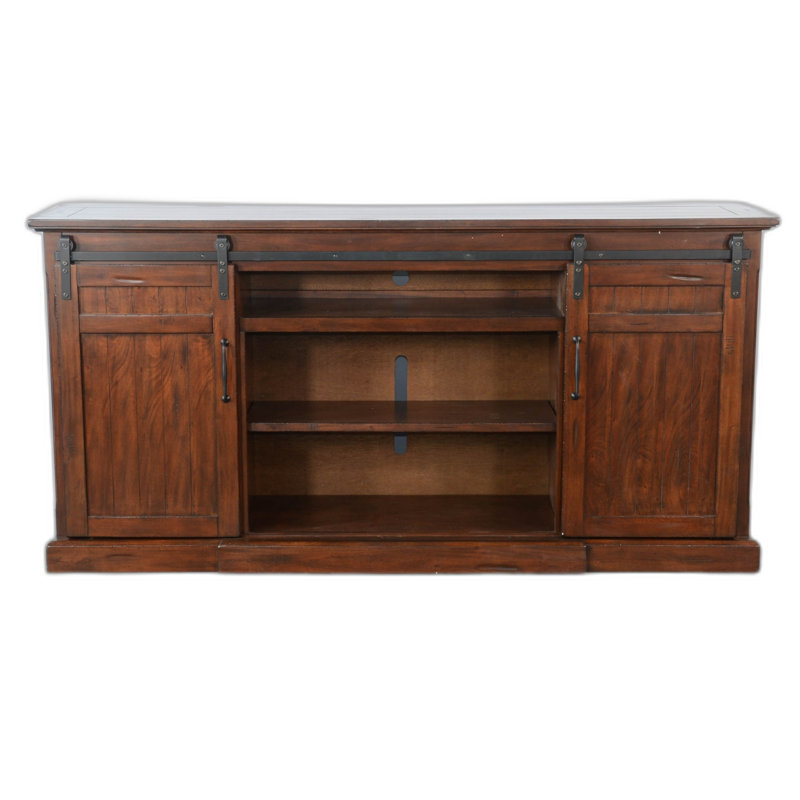 Benjara Reggie TV Media Entertainment Console, Fireplace Option, 78 ...