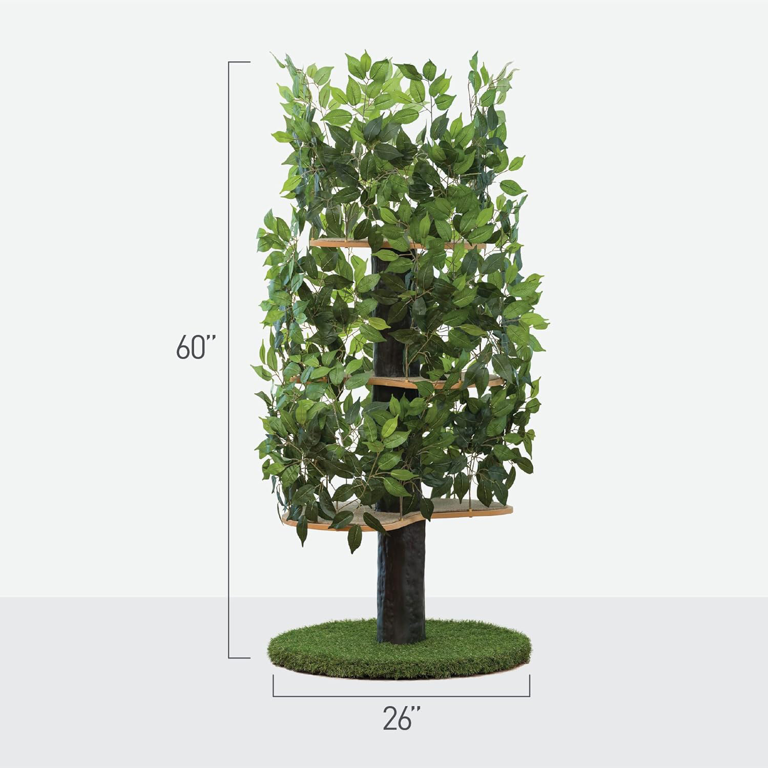 Tucker Murphy Pet™ Cat Tree with Leaves, Cat House & Cat Activity Tree ...