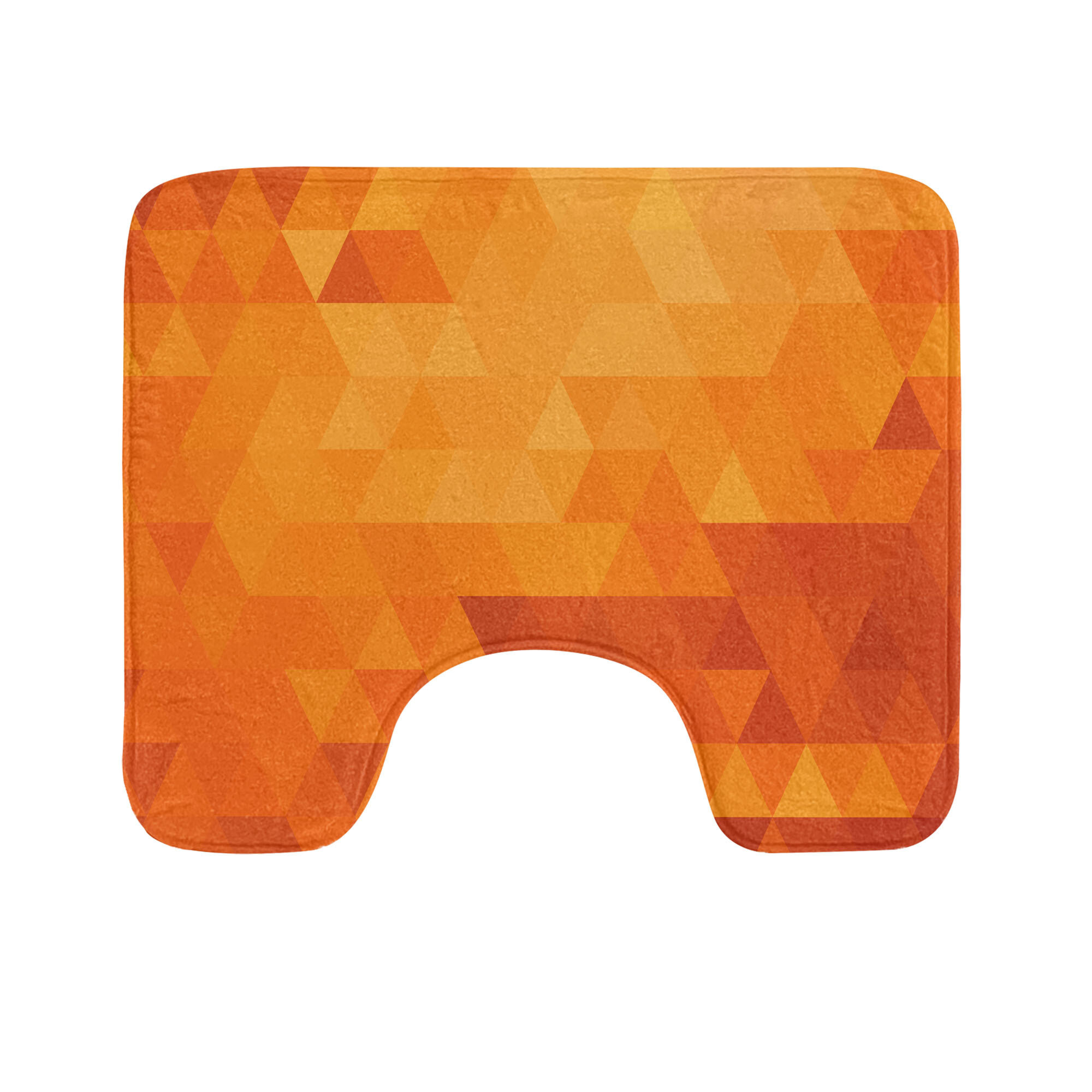 East Urban Home Burnt Orange Toilet Mat U-Shape Bathroom Rug 20" Burnt ...