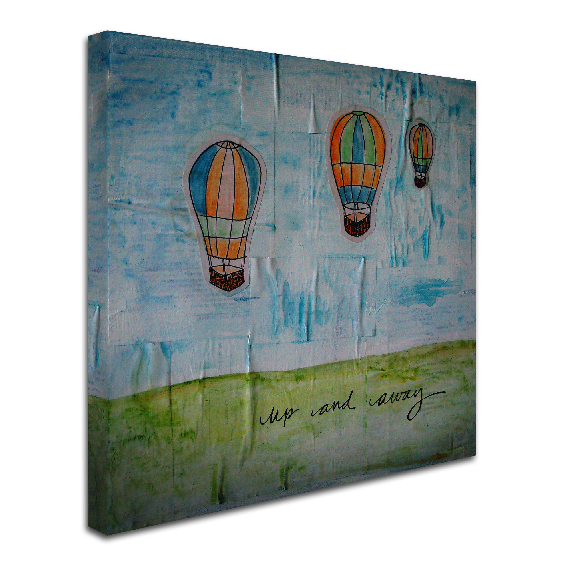 George Oliver Up and Away by Nicole Dietz - Print on Canvas | Wayfair