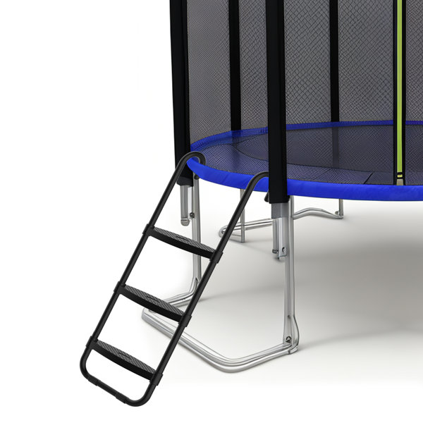 Eurmax Trampoline Ladder Trampoline Slide with Horizontal and Wide ...