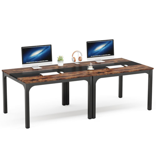17 Stories Akul Extra Long Computer Desk, Large Workstation for Home ...