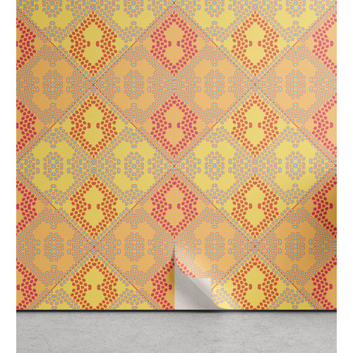 Bungalow Rose Peel & Stick Geometric Roll | Wayfair