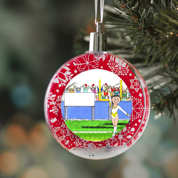 Printed Perfection Personalized Baton Twirler - Female Christmas Snow ...