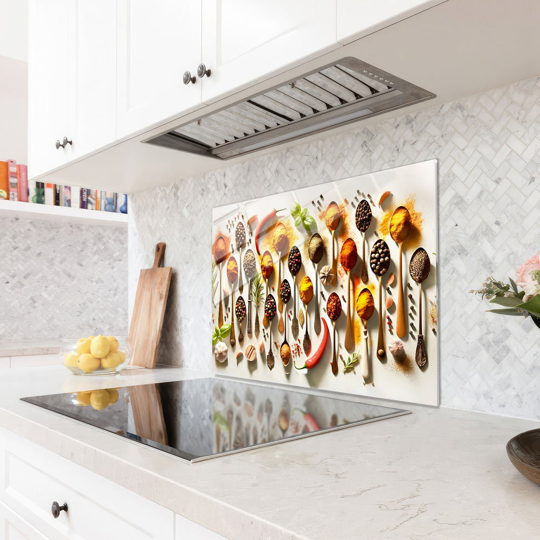 Latitude Run® Flavor Palette Tempered Glass Backsplash | Wayfair