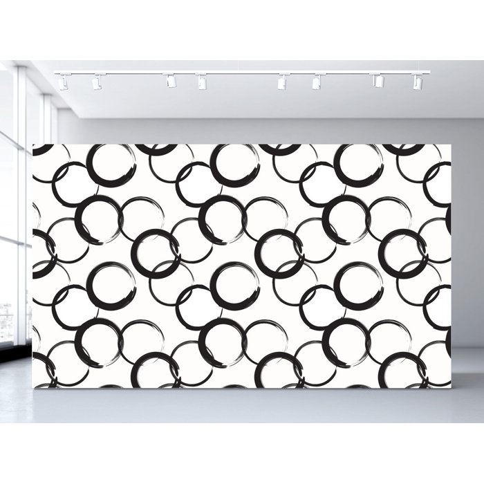 Olivia + Poppy Perfect Circle Brushstroke Geometric Roll | Wayfair