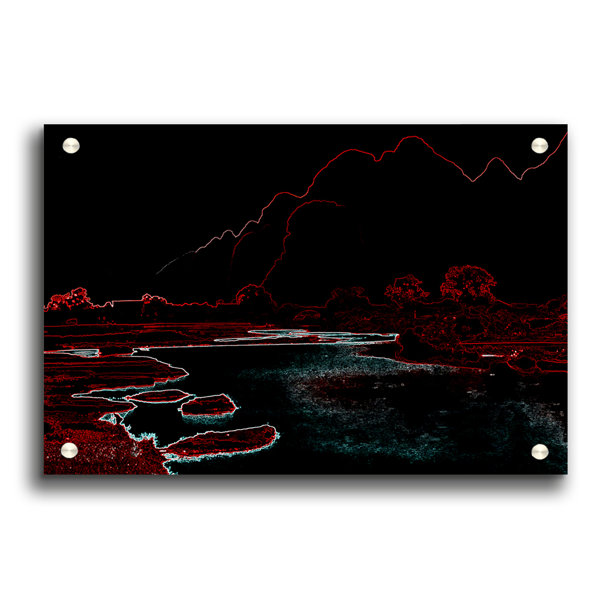East Urban Home Red Lake - No Frame Art Prints | Wayfair.co.uk