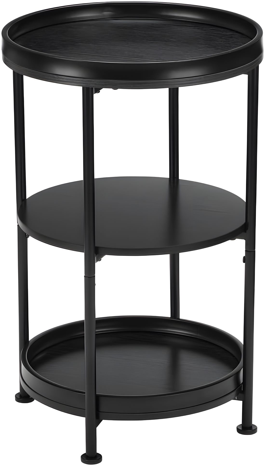 17 Stories 21.7''H Round End Table, Multi-Functional Side Table For ...