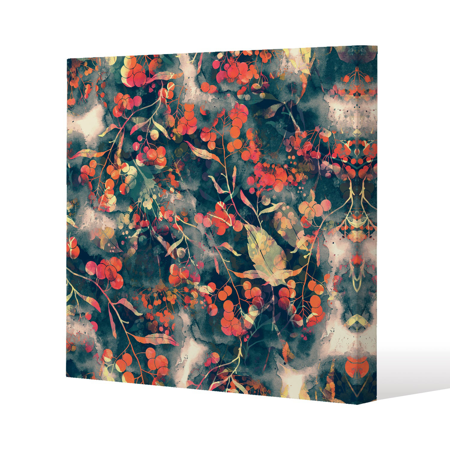 World Menagerie Herbal Slim Style Canvas Print, 15mm Slim Real wood ...