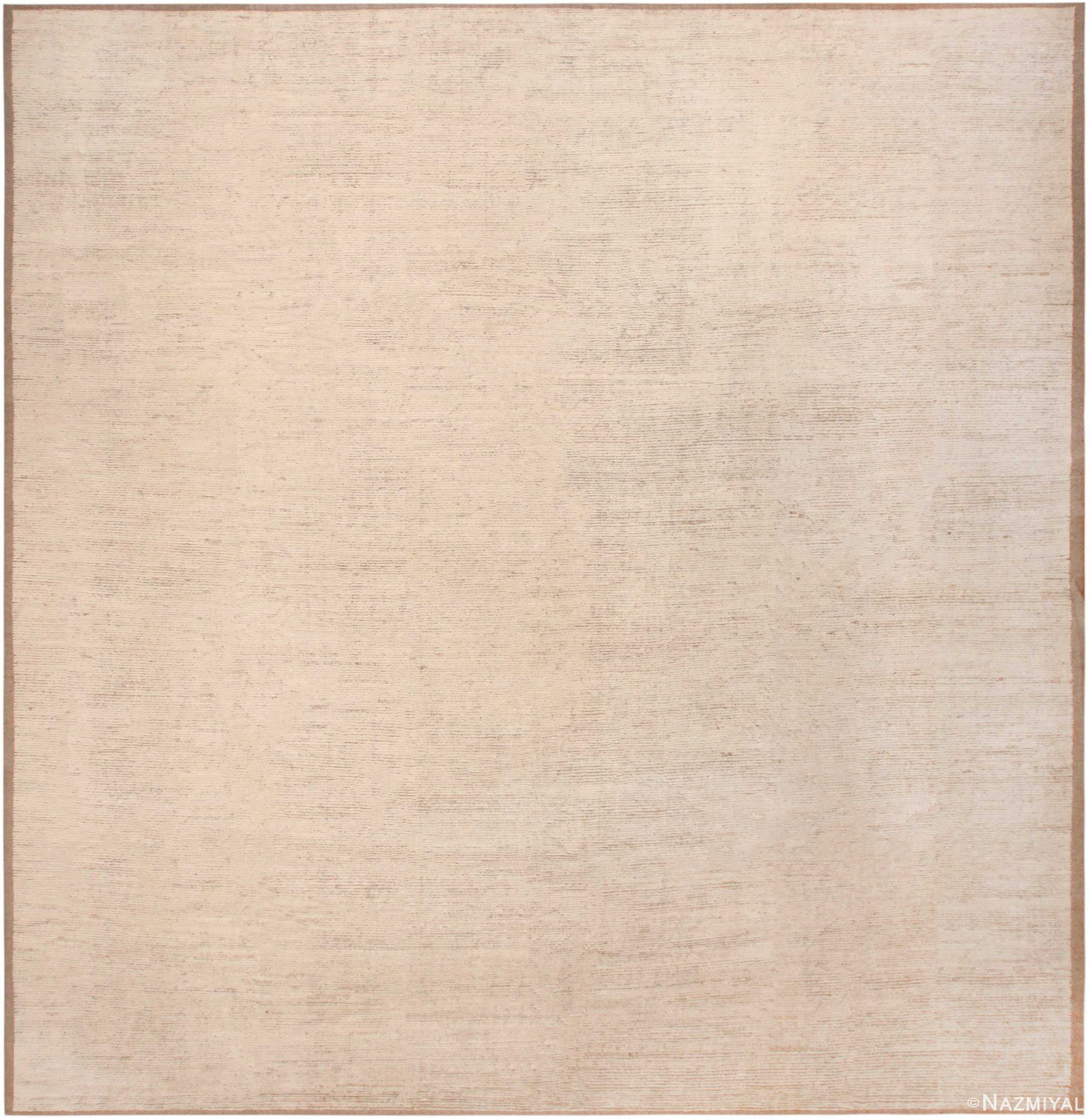 Nazmiyal Collection One-of-a-Kind Soft Beige Large Square Modern ...