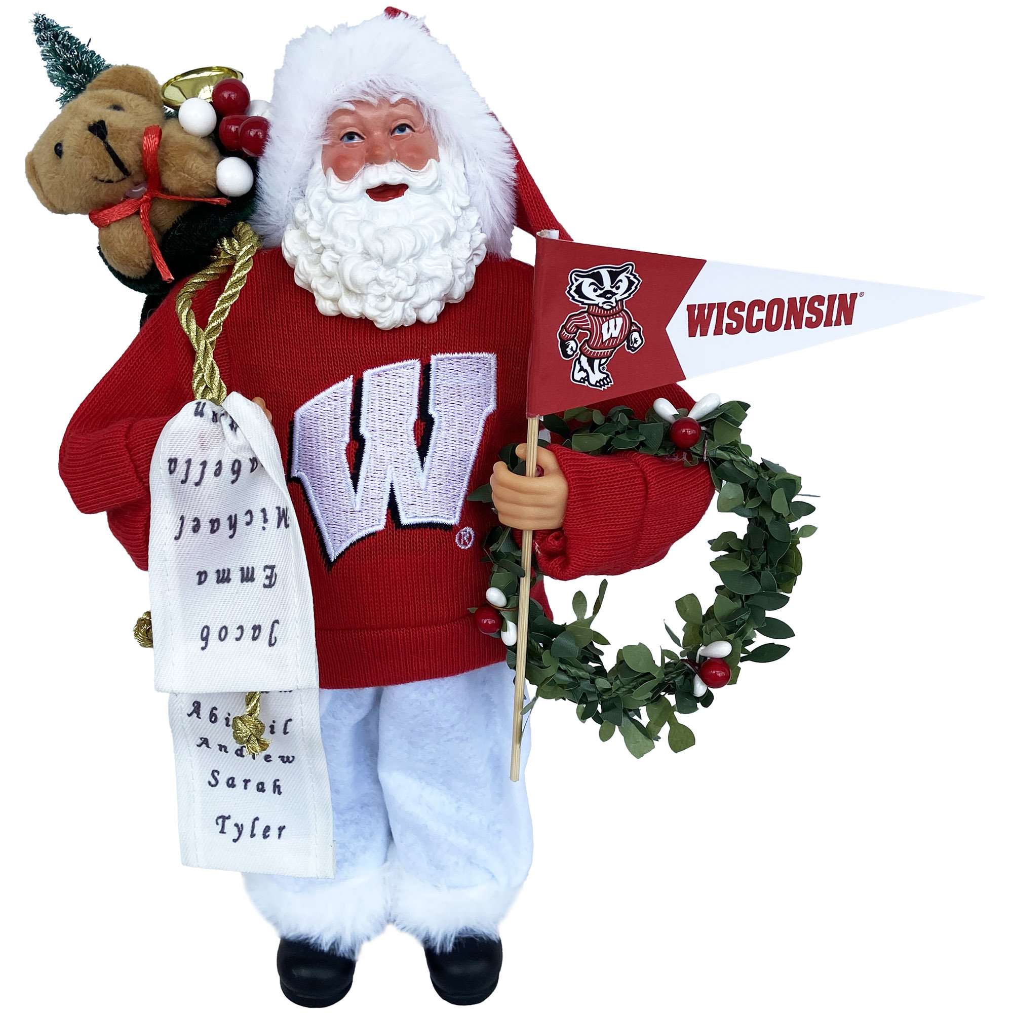 The Holiday Aisle® NCAA 12" Wisconsin Proud Santa - Wayfair Canada