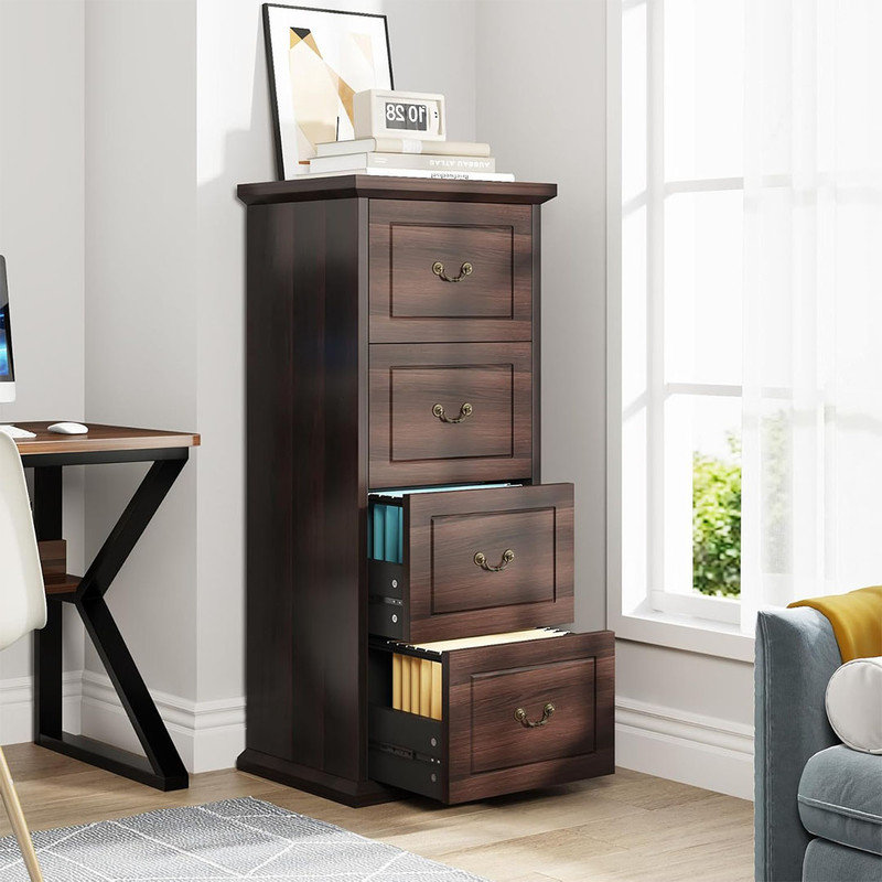 Lark Manor™ 4-Drawer File Cabinet Filing Cabinet, Mid-Century Modern ...