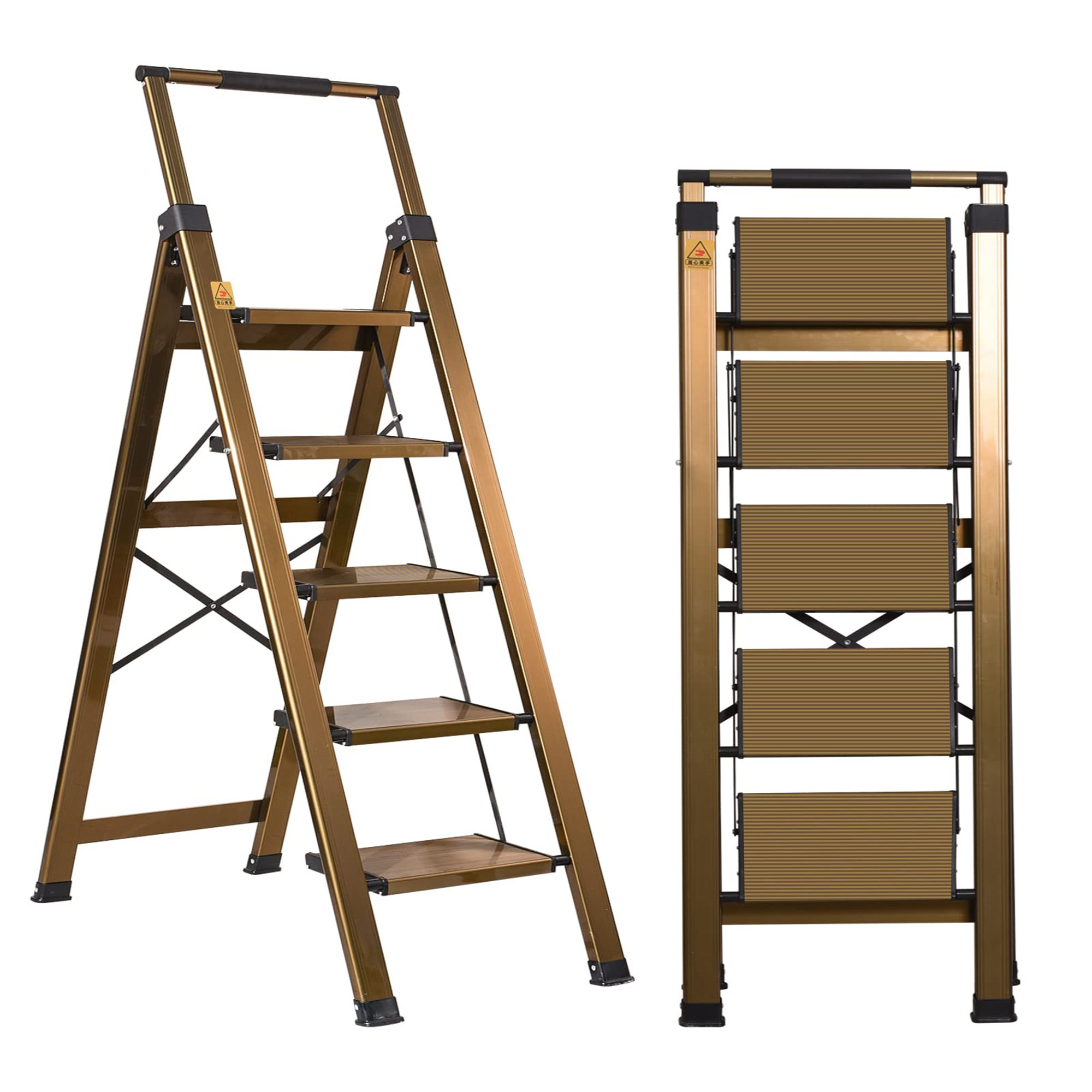 WFX Utility™ 5 - Step Aluminum Folding Small Step Ladder | Wayfair