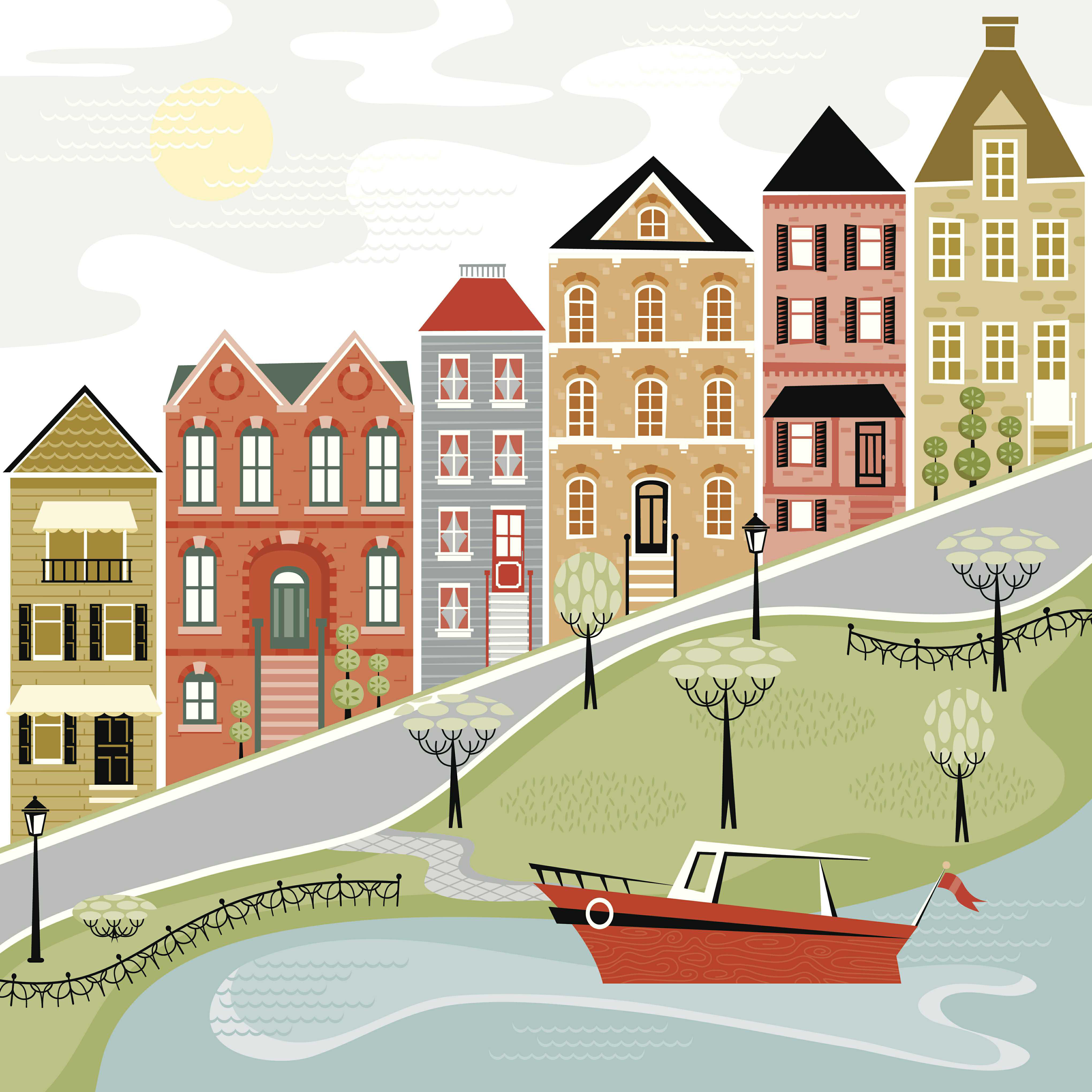Breakwater Bay Quaint Village by Mchenry - Print - Wayfair Canada
