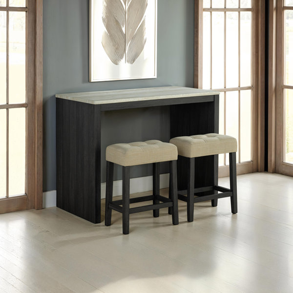 Lark Manor™ Longred 3-Piece Counter Height Dining Table Set | Wayfair