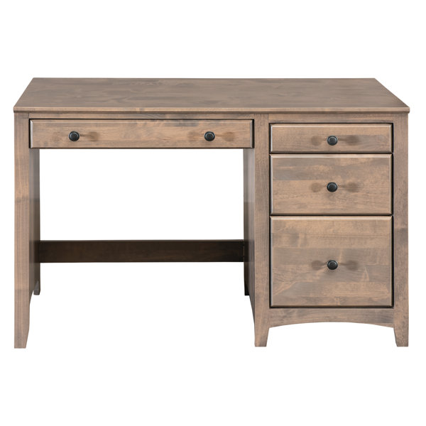 Foundry Select Malani 4 Drawer Solid Wood Desk & Reviews | Wayfair