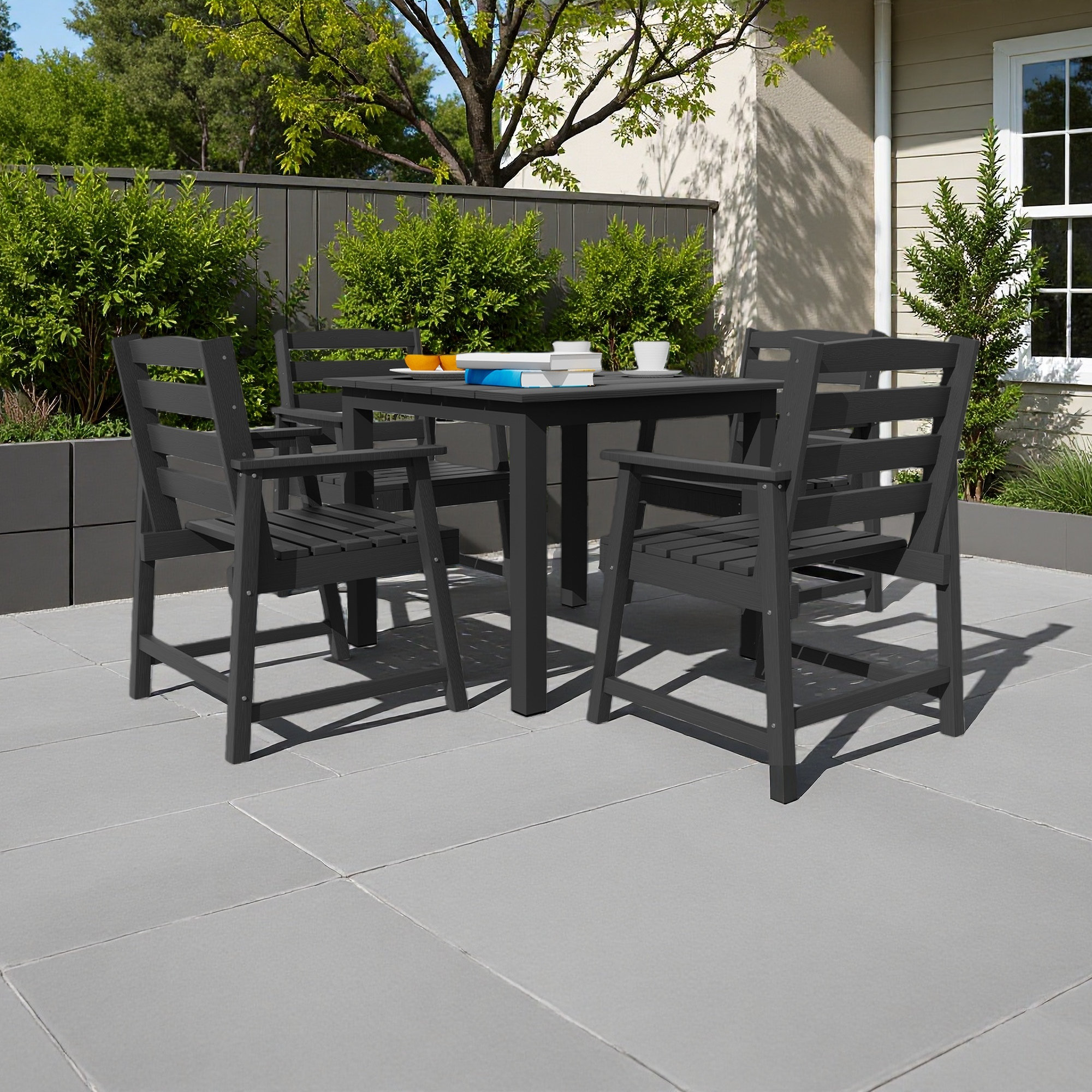 Red Barrel Studio® Standard Outdoor Dining Table And Chairs, Suitable ...