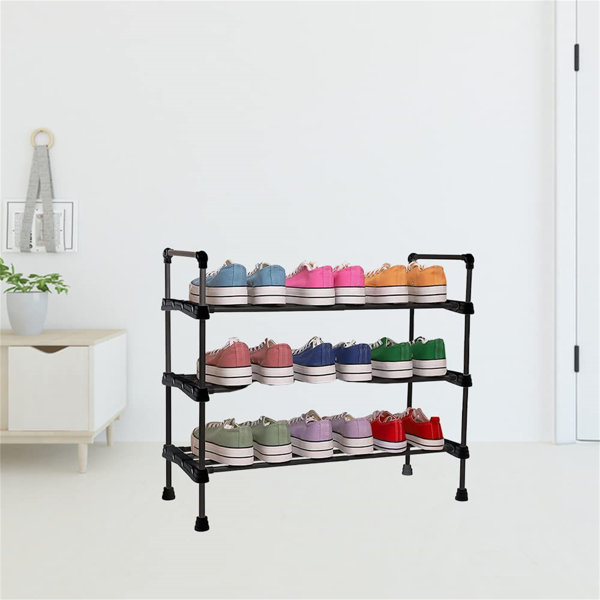 Latitude Run 3-Tier Expandable Shoe Rack Can Hold Up To 15 Pairs Of ...