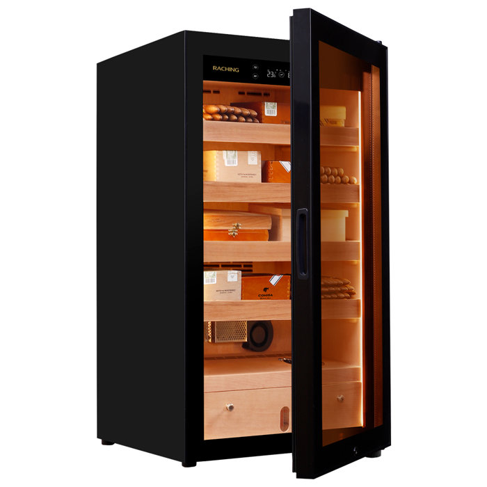 Raching Count Electric Cigar Humidor, Cigar Climate Control Cabinet ...