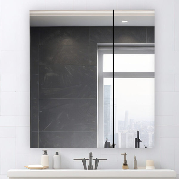 AQUADOM Royale 30"x30" Medicine Cabinet Defogger, 3X Vertically ...