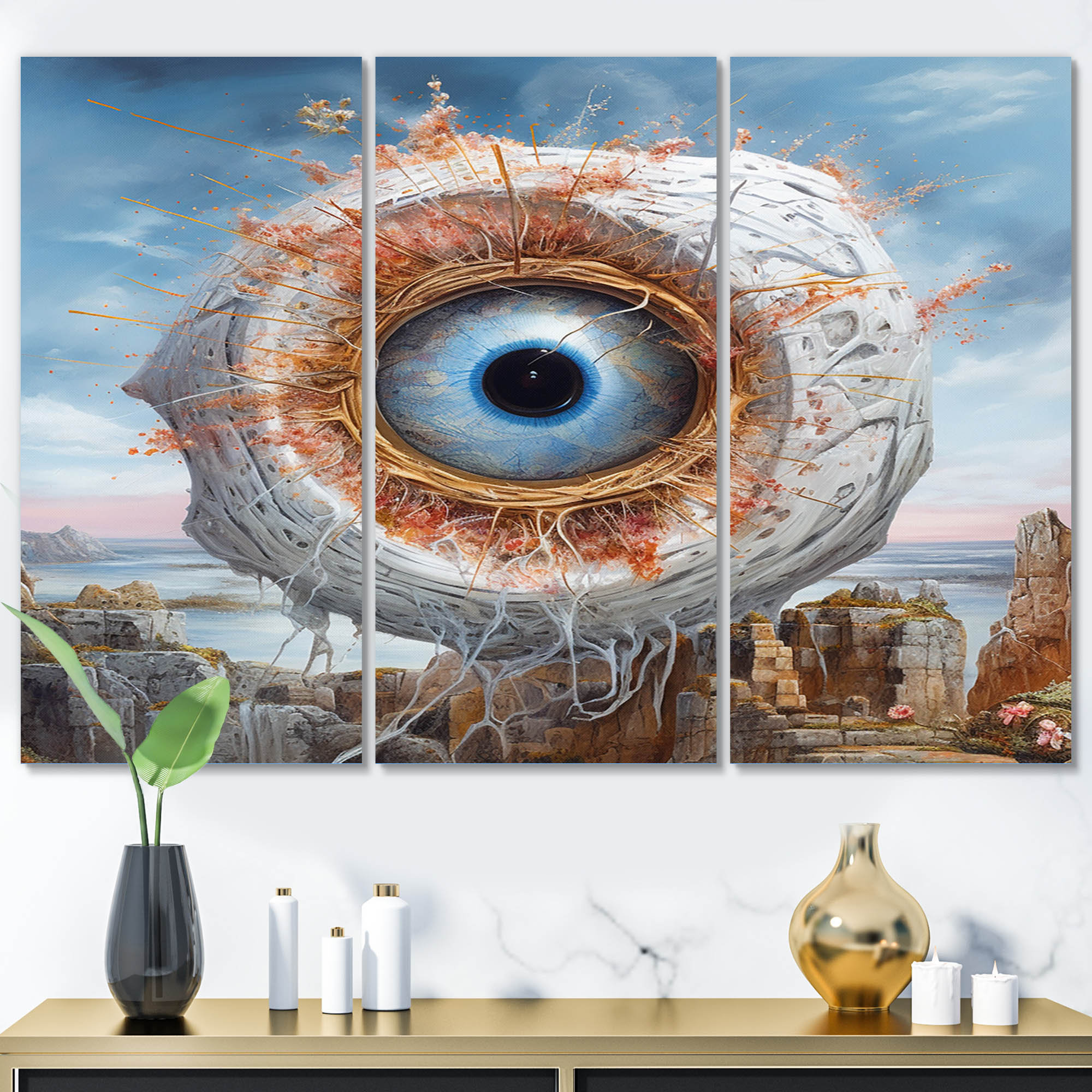 Latitude Run® Visions Of Eye Of Consciousness Surrealism I - Modern ...